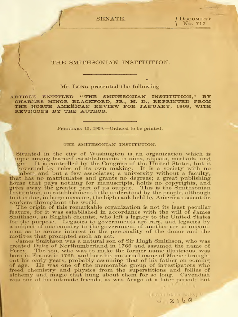 Smithsonian Insti 00 Blac | PDF | Smithsonian Institution