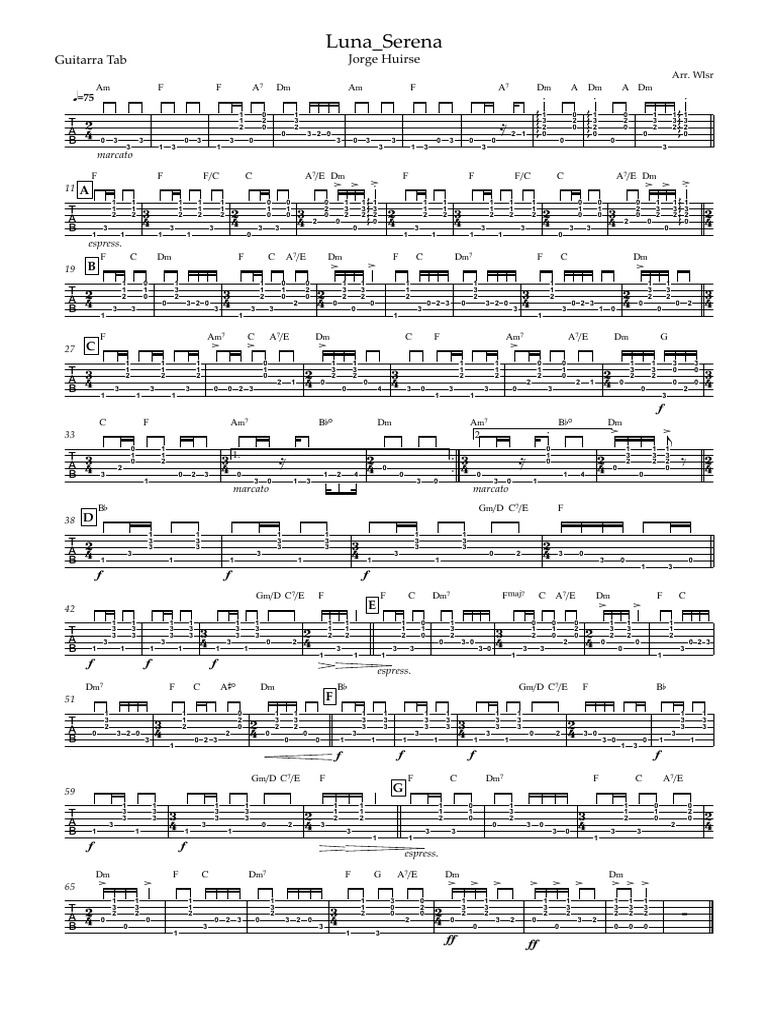 Luna - Serena - MPP - Guitarra Tab | PDF