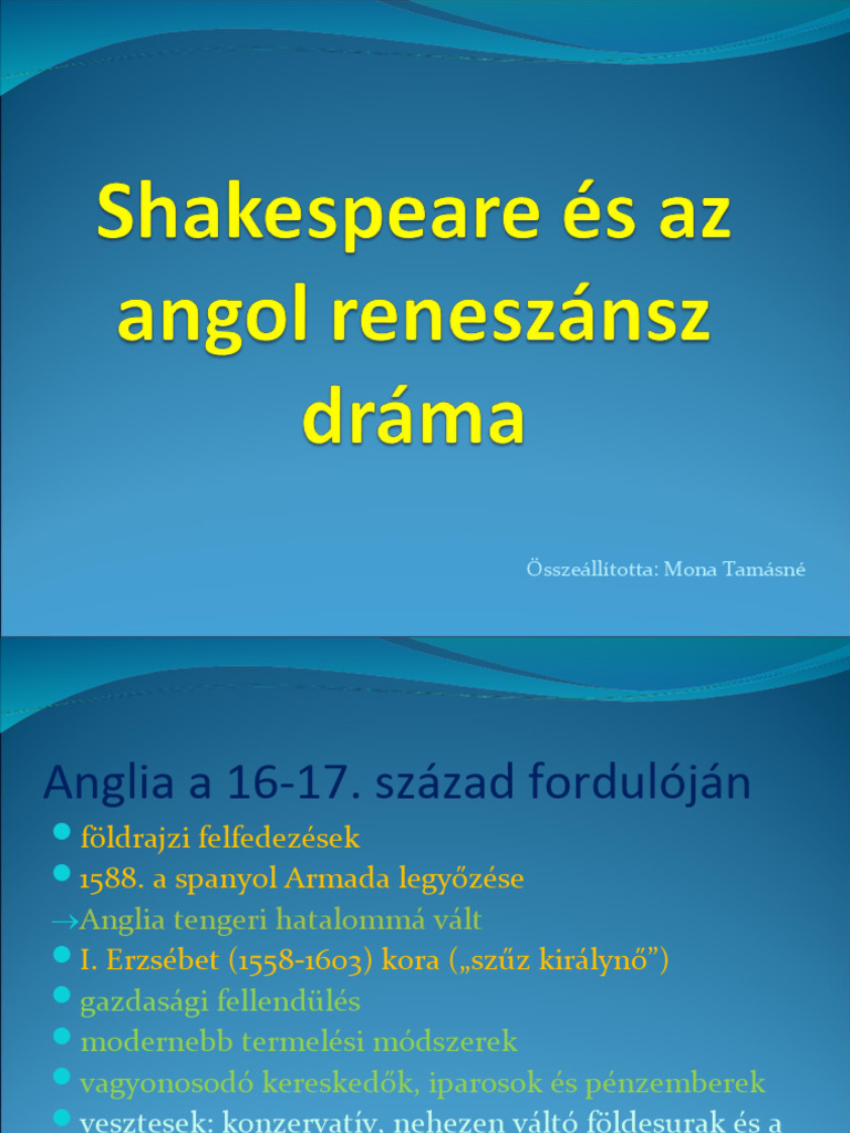 Shakespeare Reneszánsz Színház Rómeó És Júlia Másolata | PDF