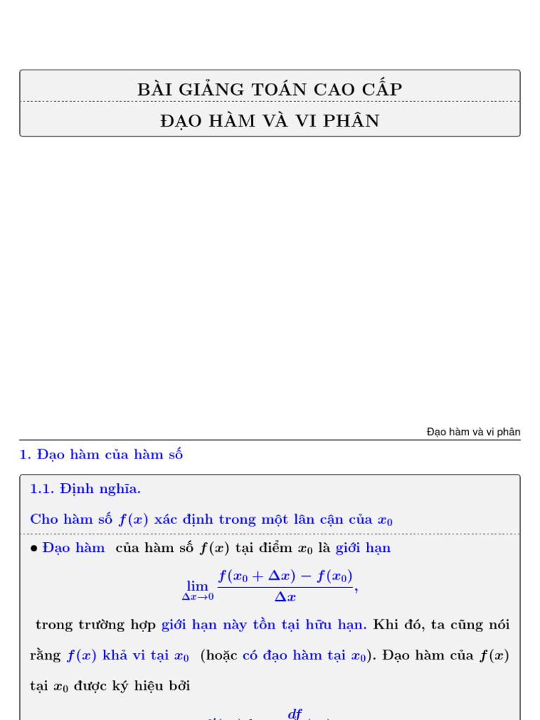 Dao Ham Va VI Phan | PDF