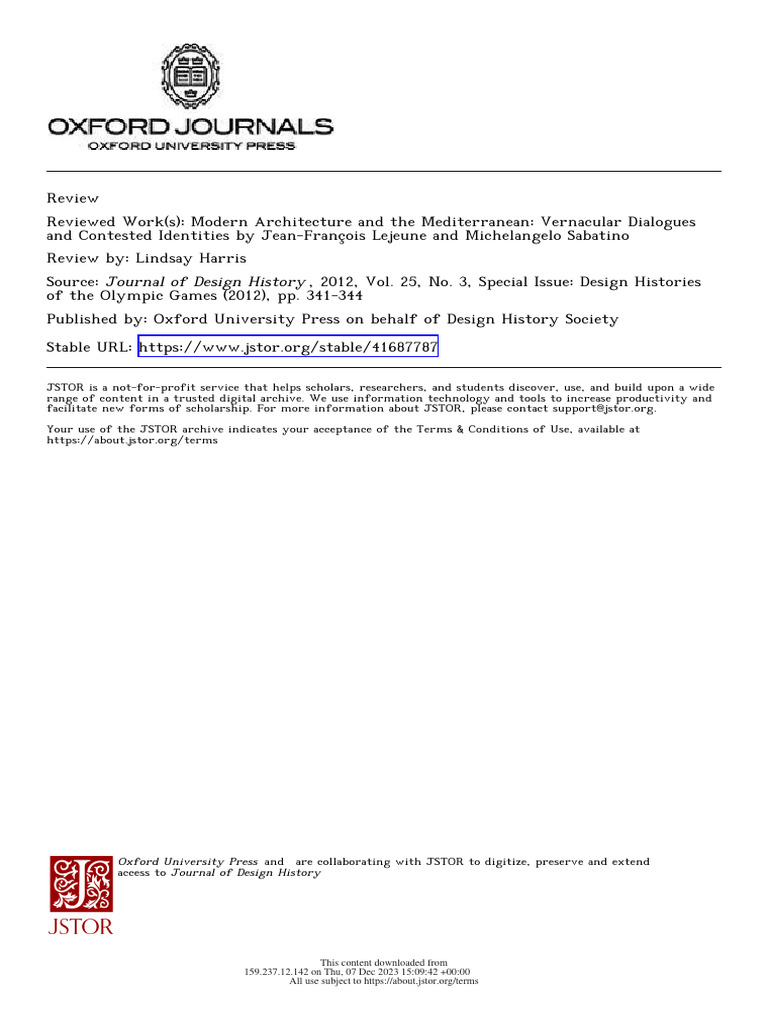 Mediterranean Vernacular Architecture Insights | PDF | Social Science | Art