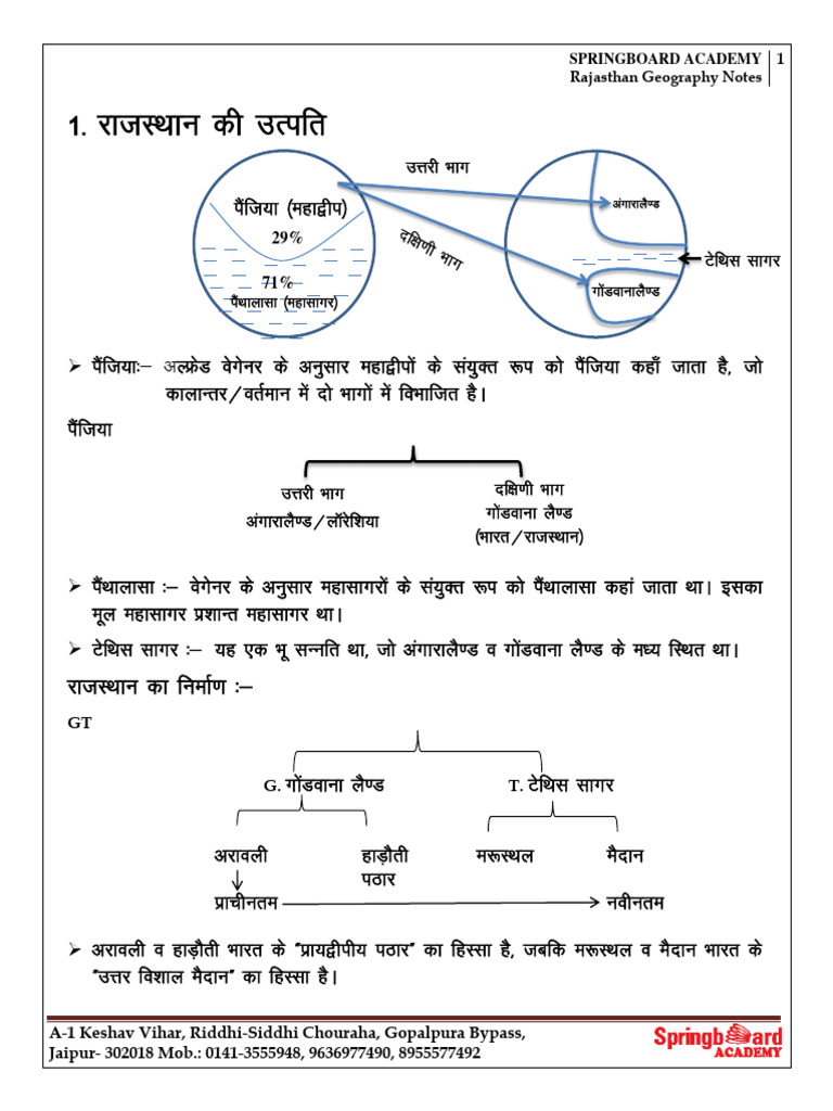 Ras Rajasthan Geography | PDF