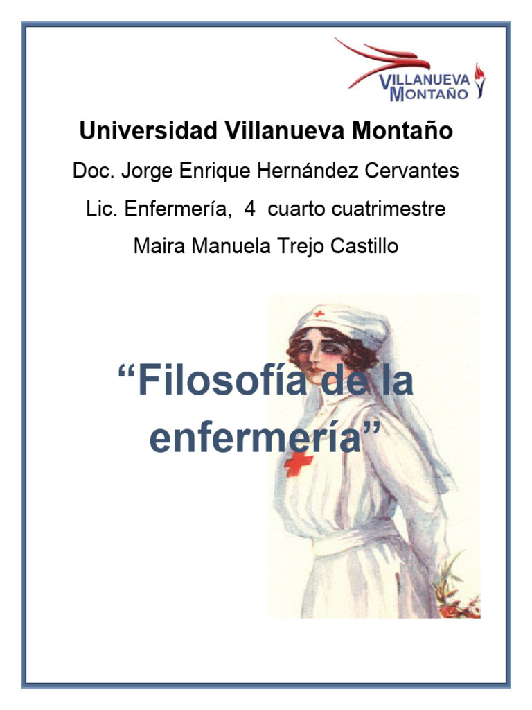 Filosofia de La Emfermeria | PDF | Enfermería | Conocimiento