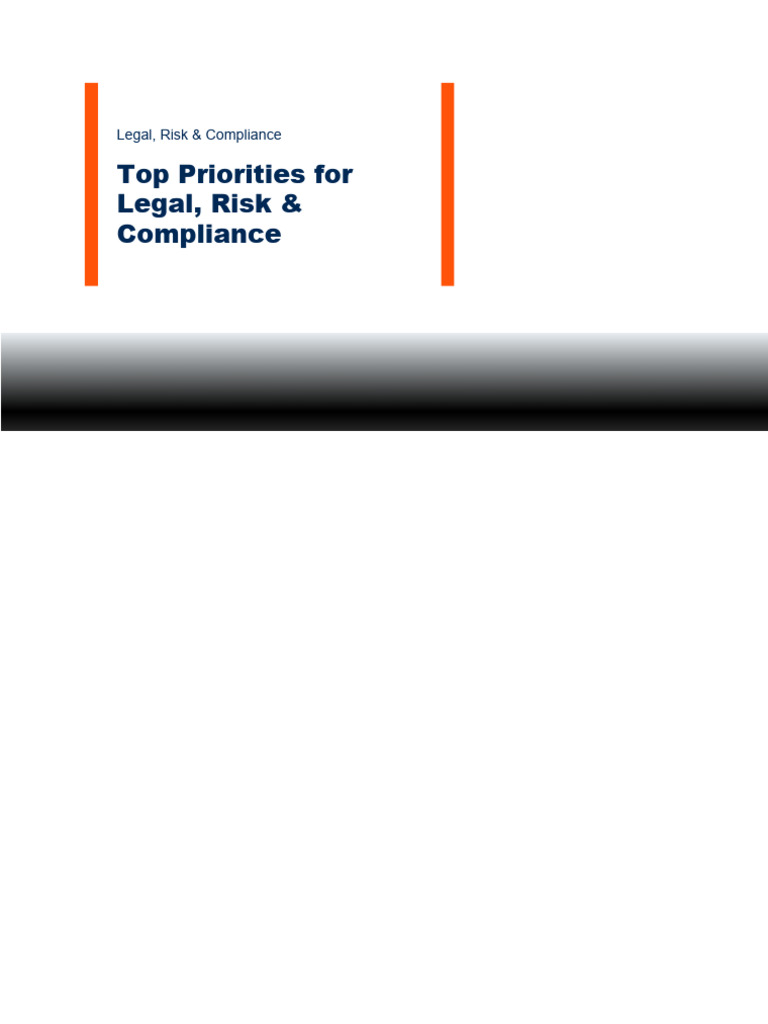 legal-and-compliance-top-priorities-2022 | PDF | Strategic Management ...