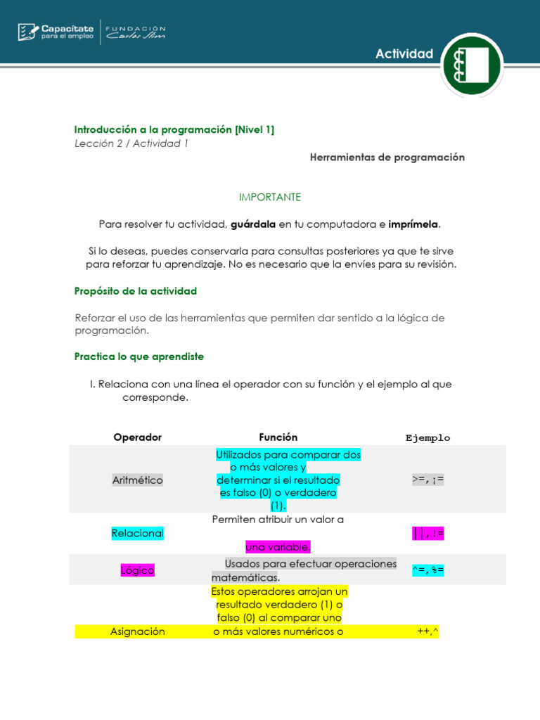 Herramientas de Programación | PDF | Variable (Matemáticas) | Función (Matemáticas)