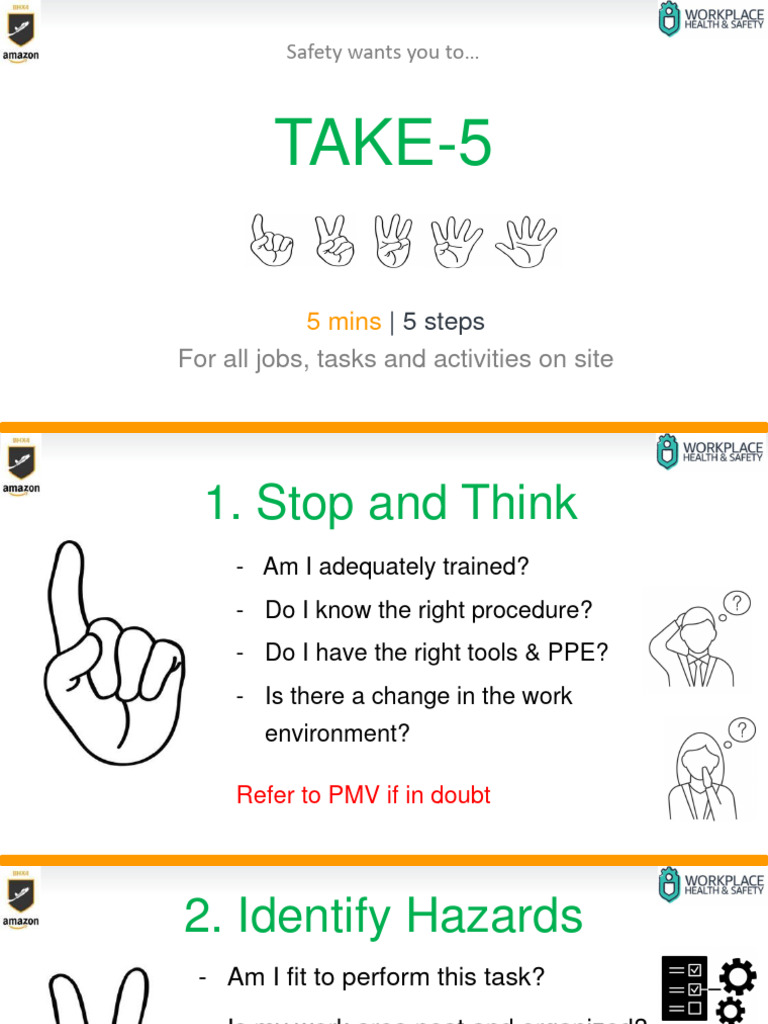 TAKE-FIVE Safety Initiative PDF | PDF