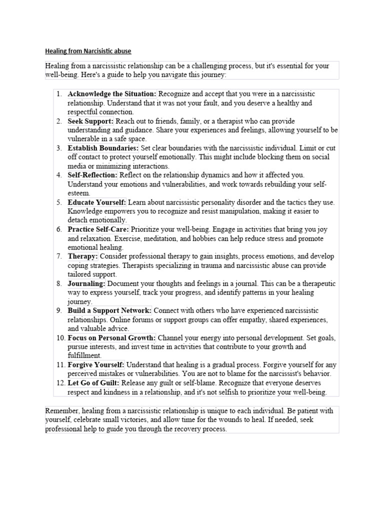 Summary of Simple Guide On How To Deal With Narcisistic Abuse and Heal ...