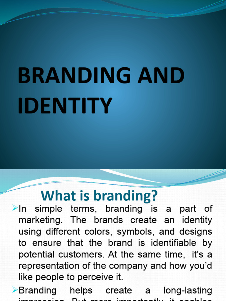 Branding and Identity | PDF | Brand | Retail