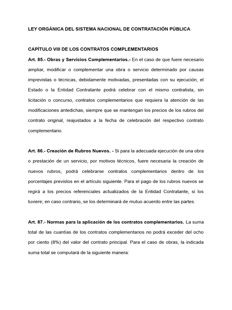 Contratos Complementarios | PDF | Justicia | Crimen y violencia