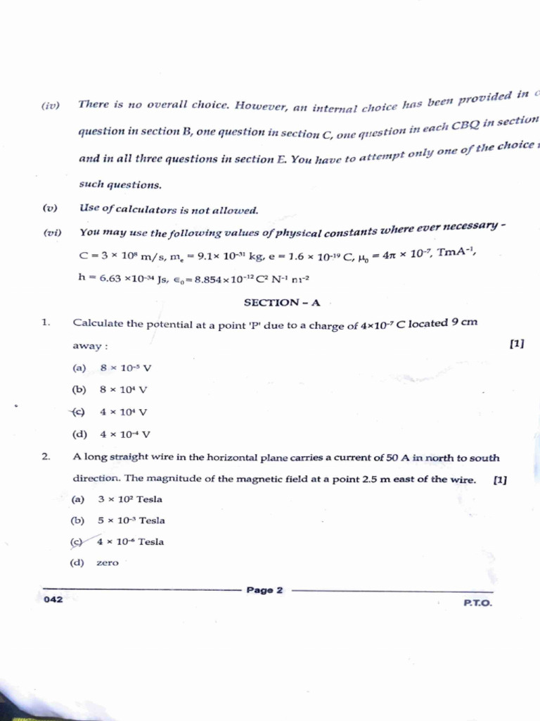 LPS 1st Pre Board Physics | PDF | Photoelectric Effect | Capacitance