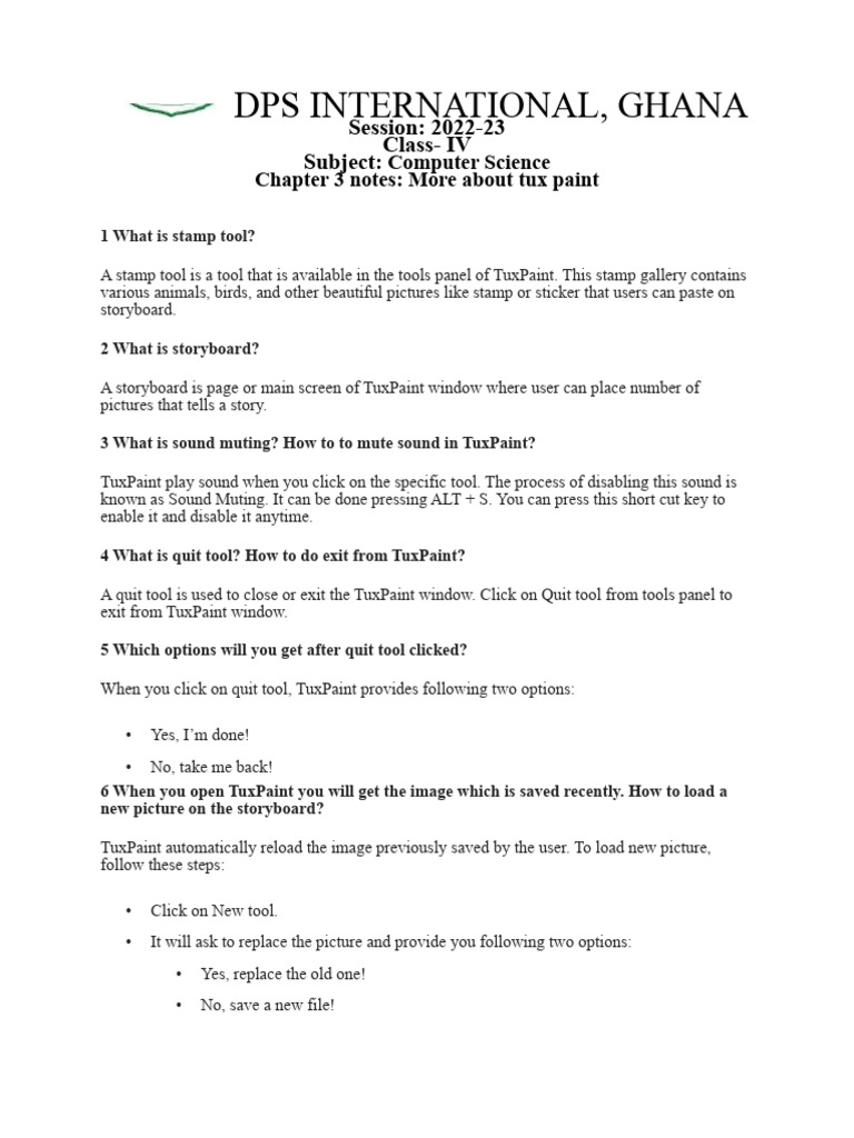 Chapter 3 Notes Grade 4 Pdf System Software Software