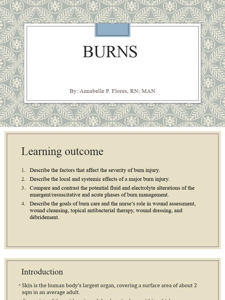 CU. 9 Burns | PDF | Burn | Injury
