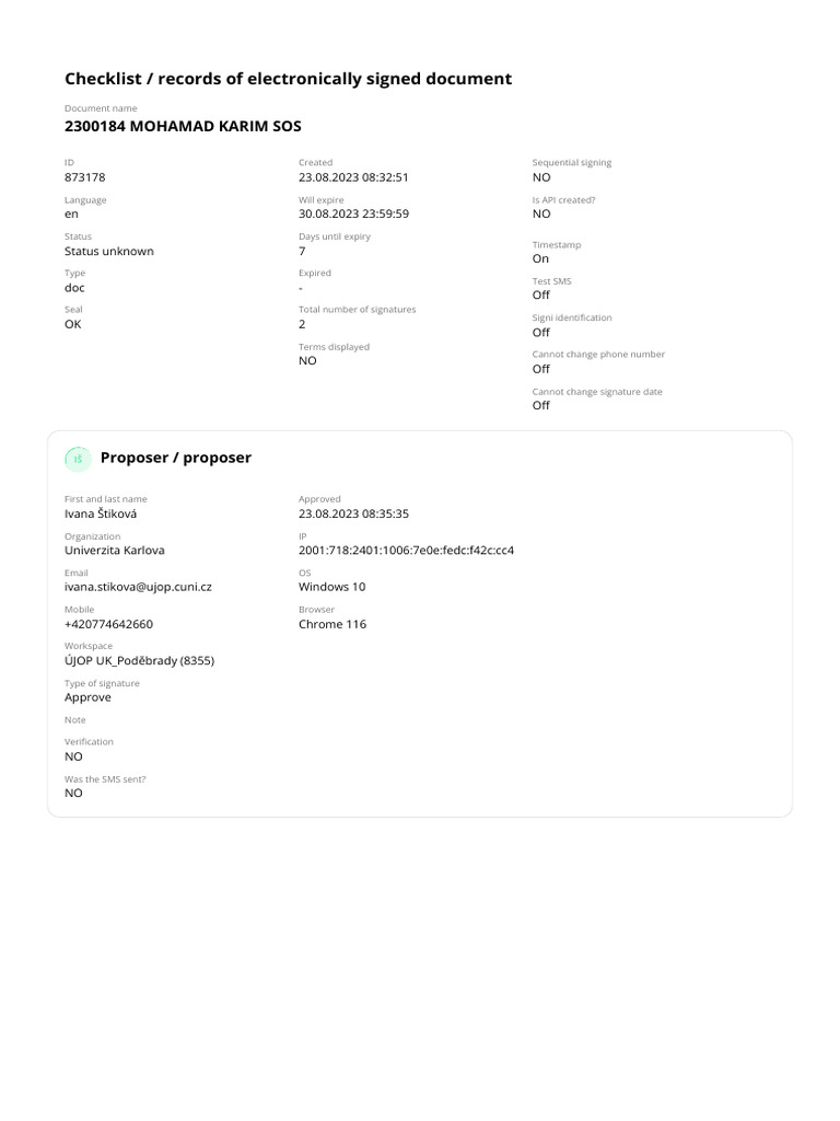 Contract Protocol 2300184 Mohamad Karim Sos | PDF | Signature ...