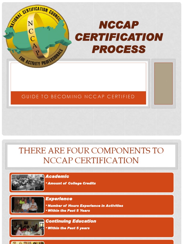 NCCAP Certification Process | PDF | Continuing Education | Professional ...