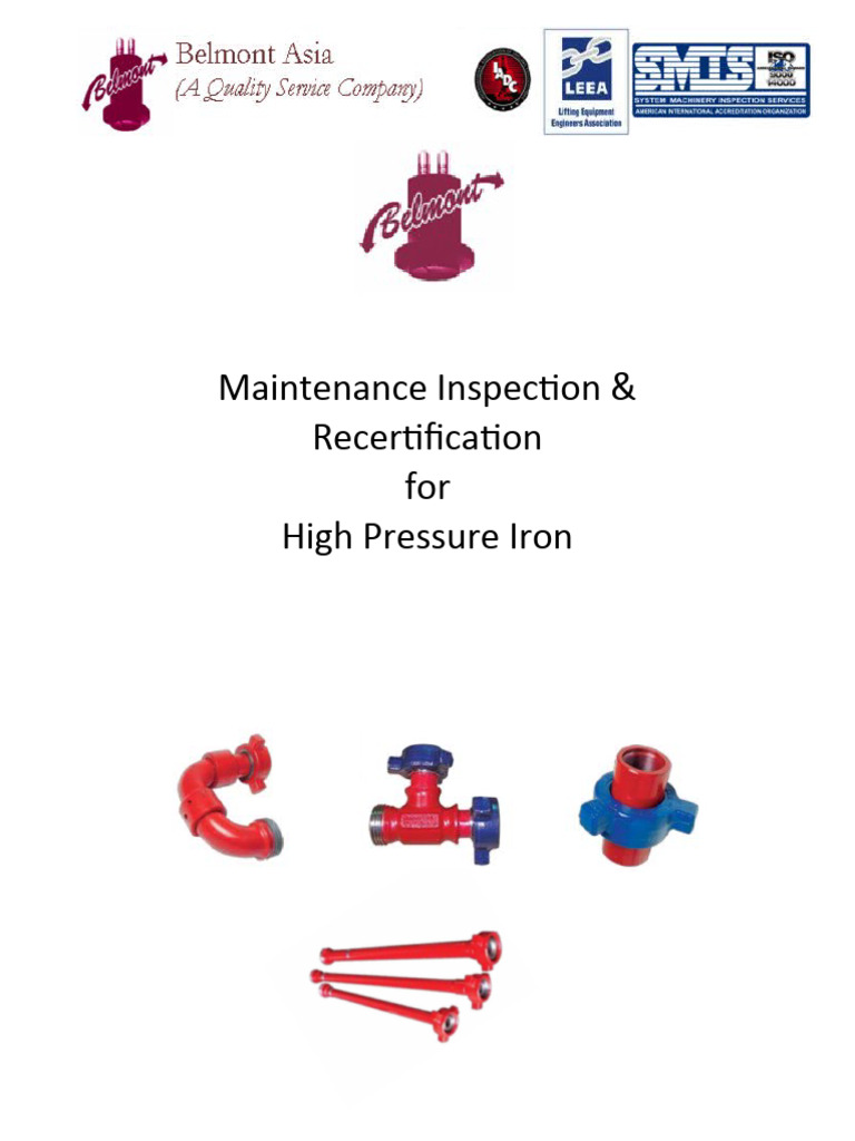 High Pressure Iron Recertification Guide | PDF | Nondestructive Testing ...