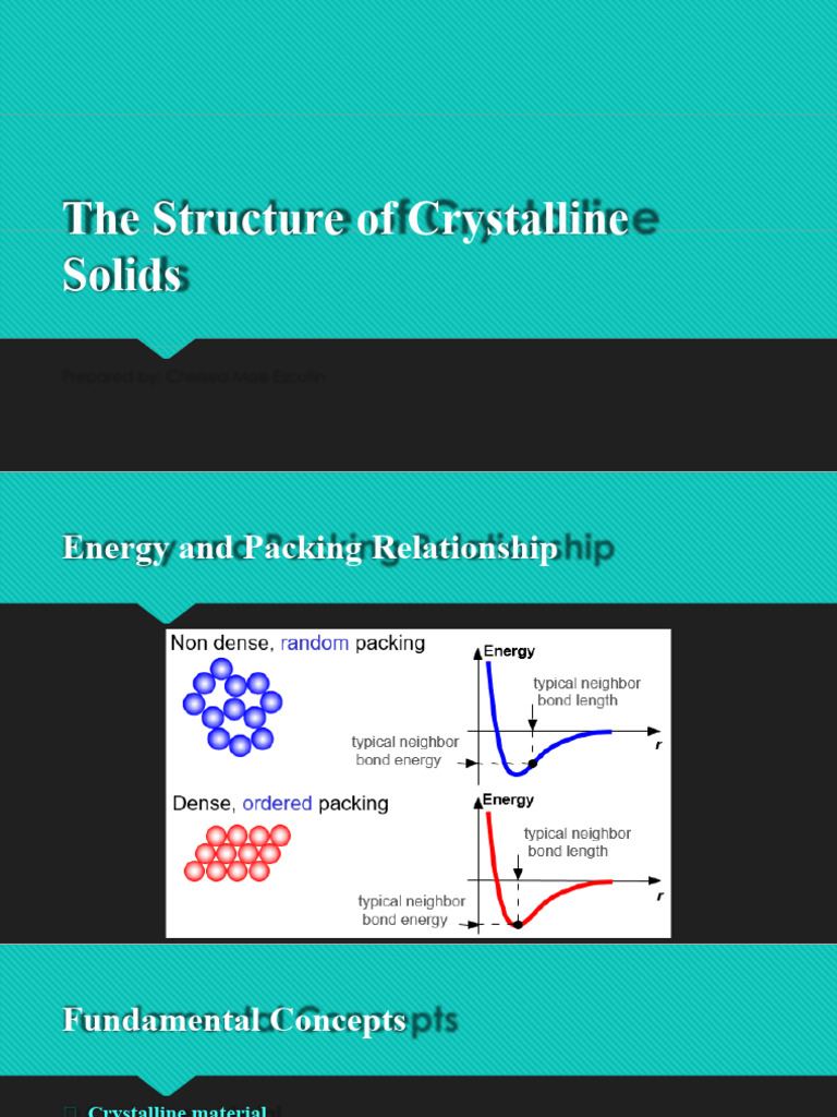3 the Structure of Crystalline Solids-converted | PDF | Crystal Structure | Crystal