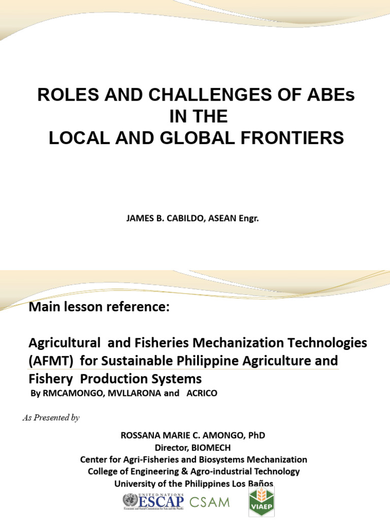LESSON 5 ROLES AND CHALLENGES OF ABES IN LOCAL AND GLOBAL FRONTIERS 2023 Version | PDF ...