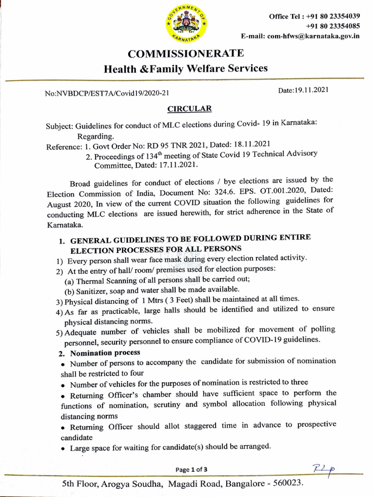 MLC Election Guidelines | PDF