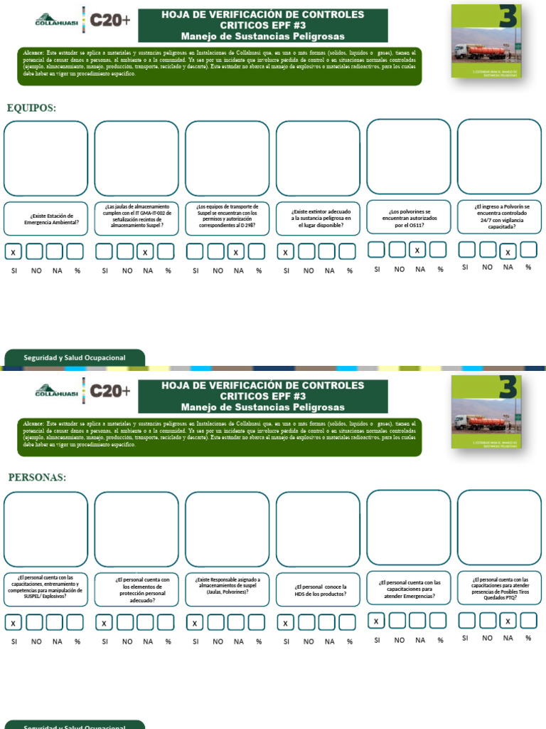 Auto Evaluacion HVCC Epf3 | PDF | Seguridad y salud ocupacional