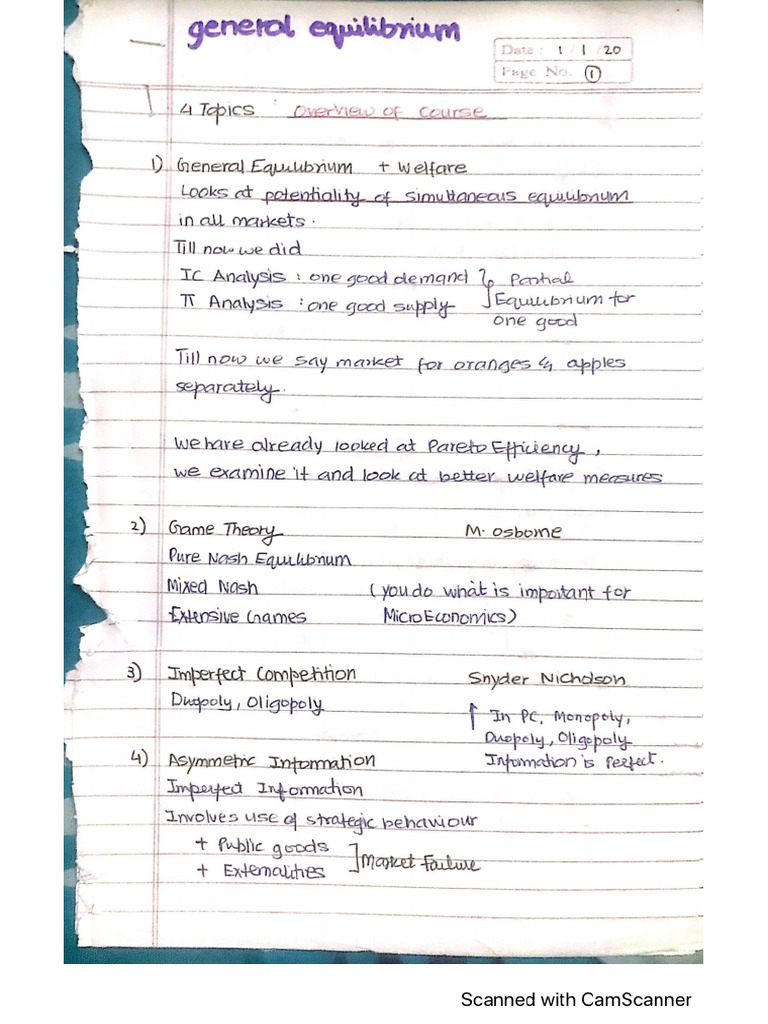 General Equilibrium Pdf