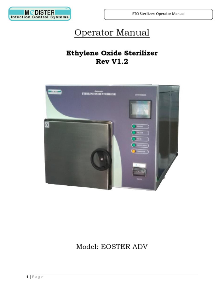 ETO Sterilizer Operator Manual V1.2 | PDF | Usb Flash Drive ...