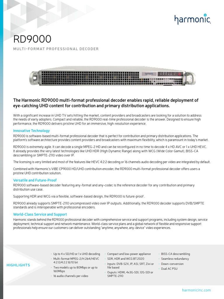 RD 9000 | PDF