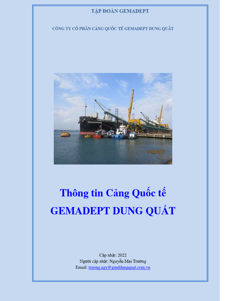 Gemadept Dung Quat Port Information - Updated 2022 - Vietnamese Version ...