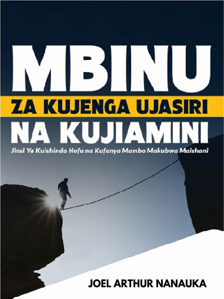 Mbinu Za Kujenga Ujasiri Na Kujiamini | PDF
