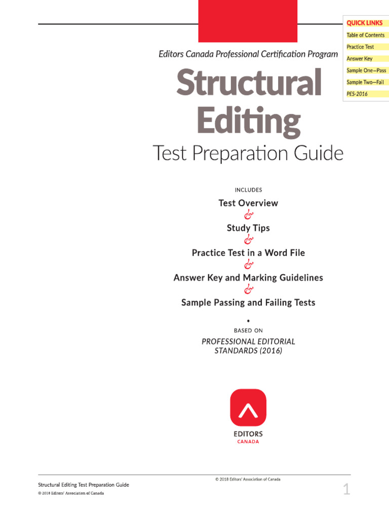 Peek Inside The Structural Editing Test Preparation Guide | PDF