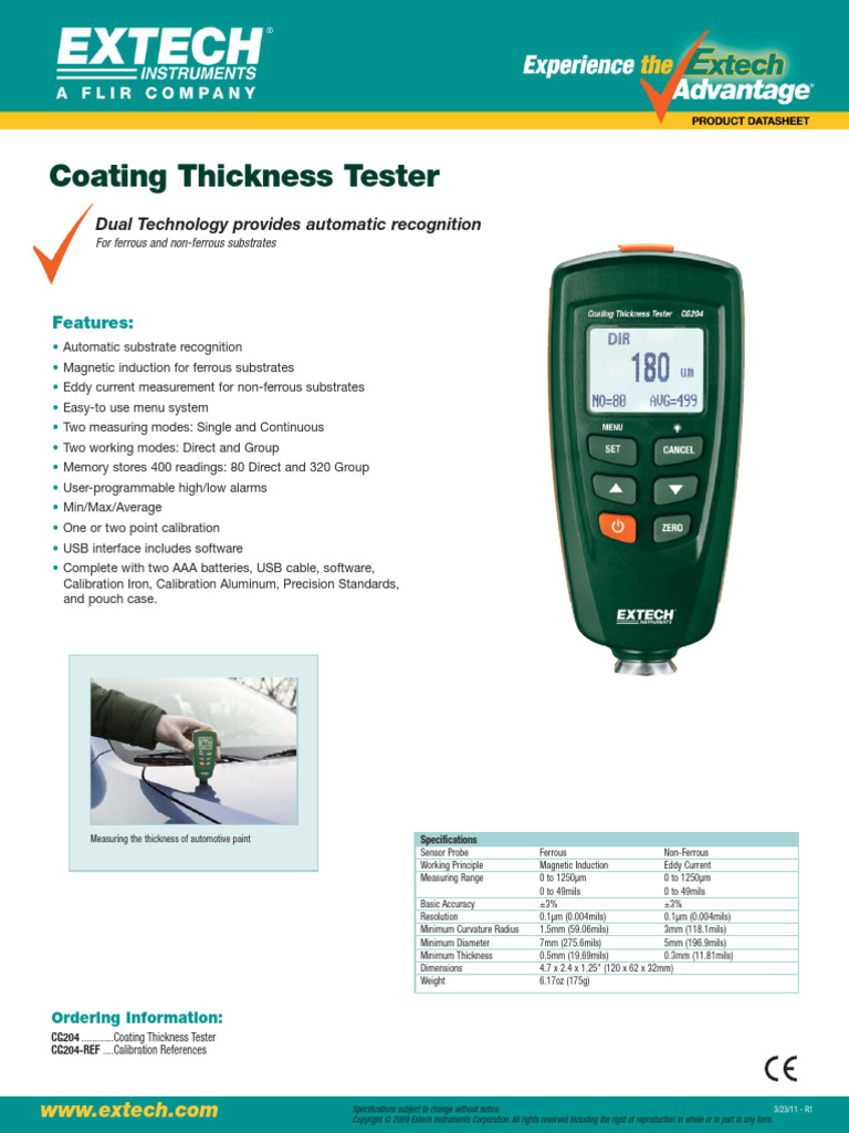 CG204 Data | PDF | Calibration | Metrology
