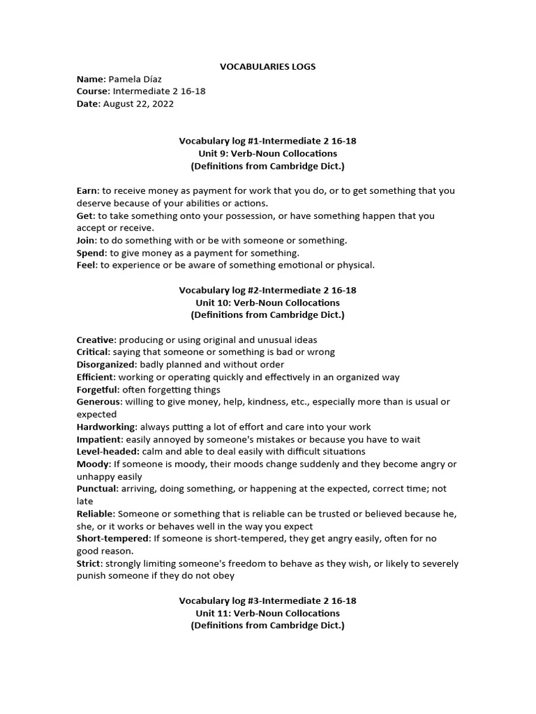 VOCABULARY | PDF | Laughter | Reason