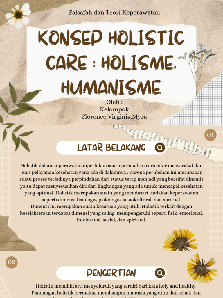 Konsep Holistic Care Holisme, Humanisme | PDF