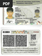 Credencial INE: Datos de Votante México | PDF