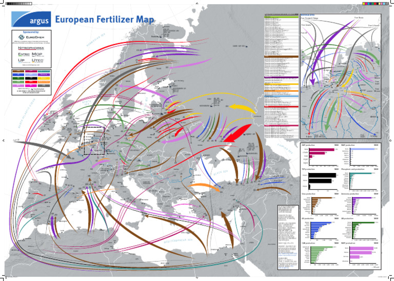 Argus Europe Fertilizer Map 2019 | PDF | Fertilizer | Materials