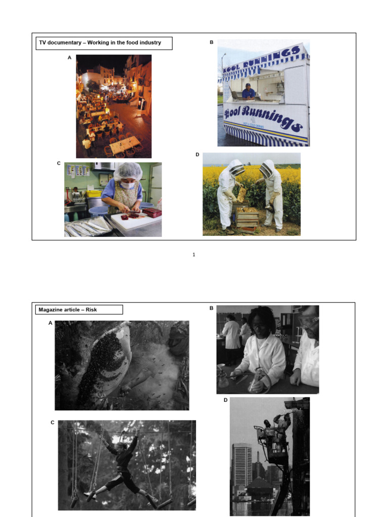 CPE - Speaking - Part II - Set of Pictures | PDF