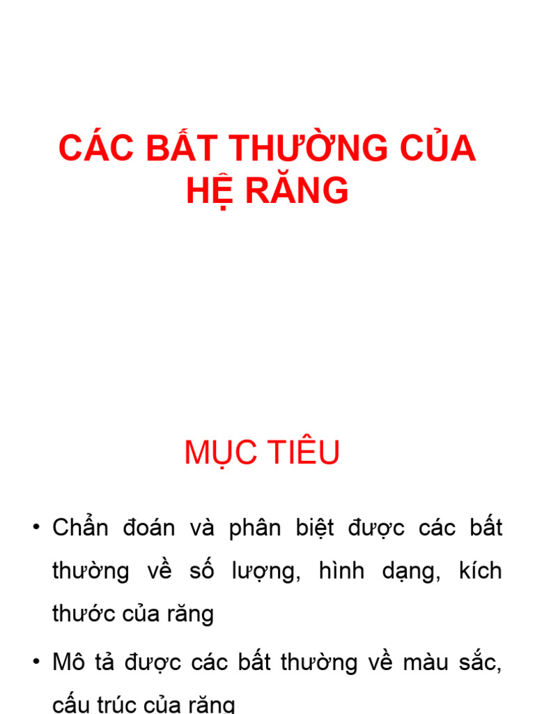 Bat Thuong Rang RHM | PDF