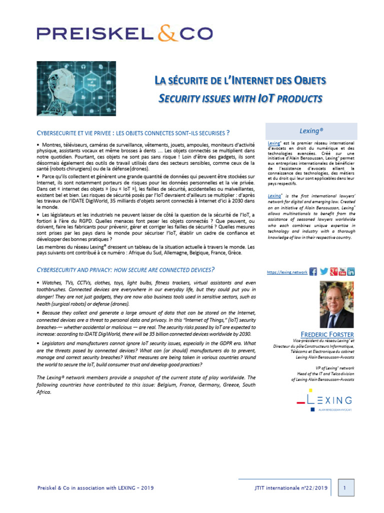 Cours Securité Iot | PDF