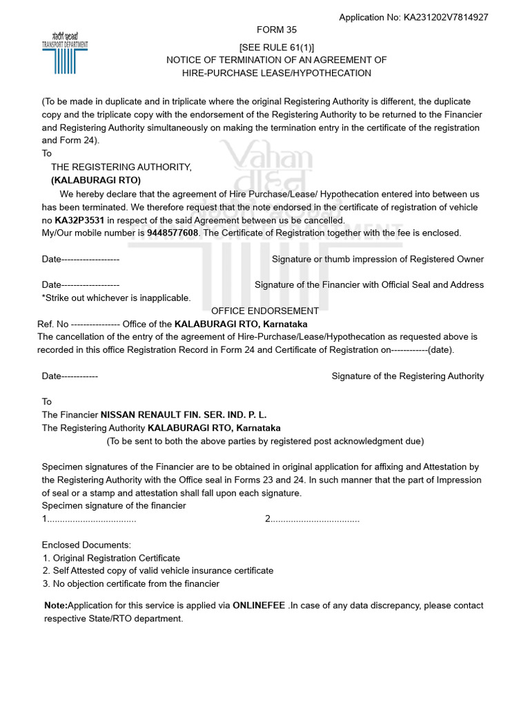 Form 35 | PDF | Business | Finance & Money Management