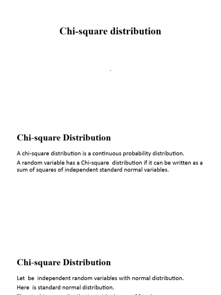 Chi-Square Distribution | PDF | Statistical Hypothesis Testing | Chi ...