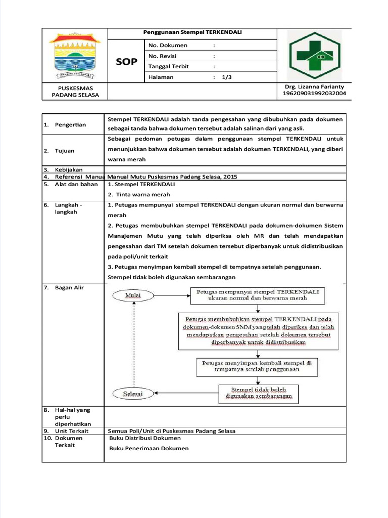 Panduan Penggunaan Stempel Terkendali | PDF