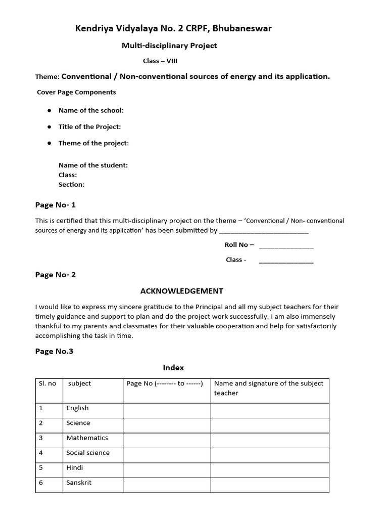 MDP - Class - VIII (2023) | PDF