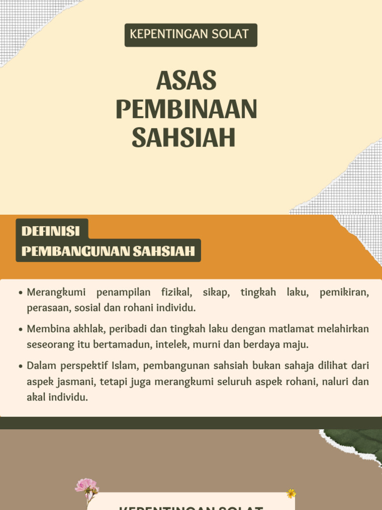 Kepentingan Solat dalam Sahsiah | PDF | Pengembangan Diri