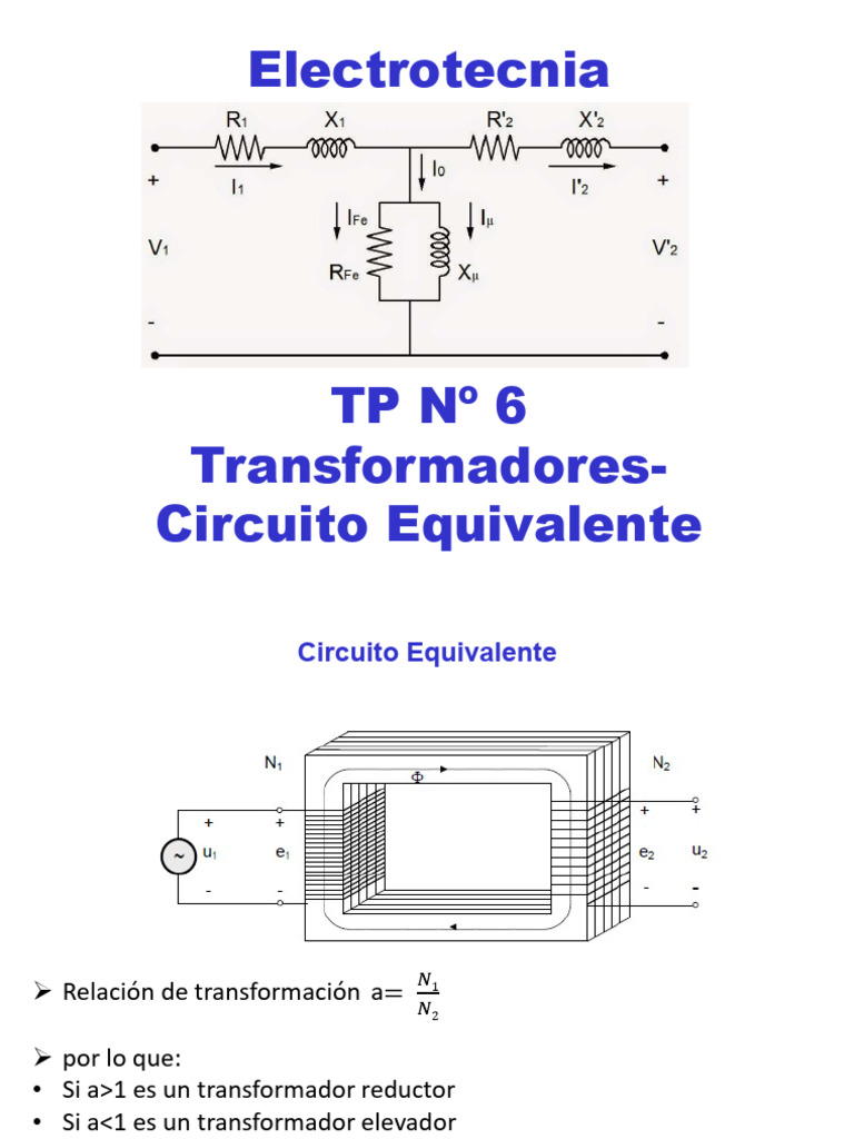 Presentacion de Transformadores | PDF | Inductor | Transformador