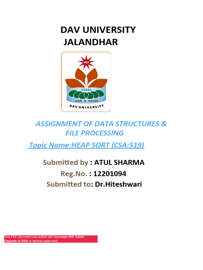 Data Structures Assignment | PDF