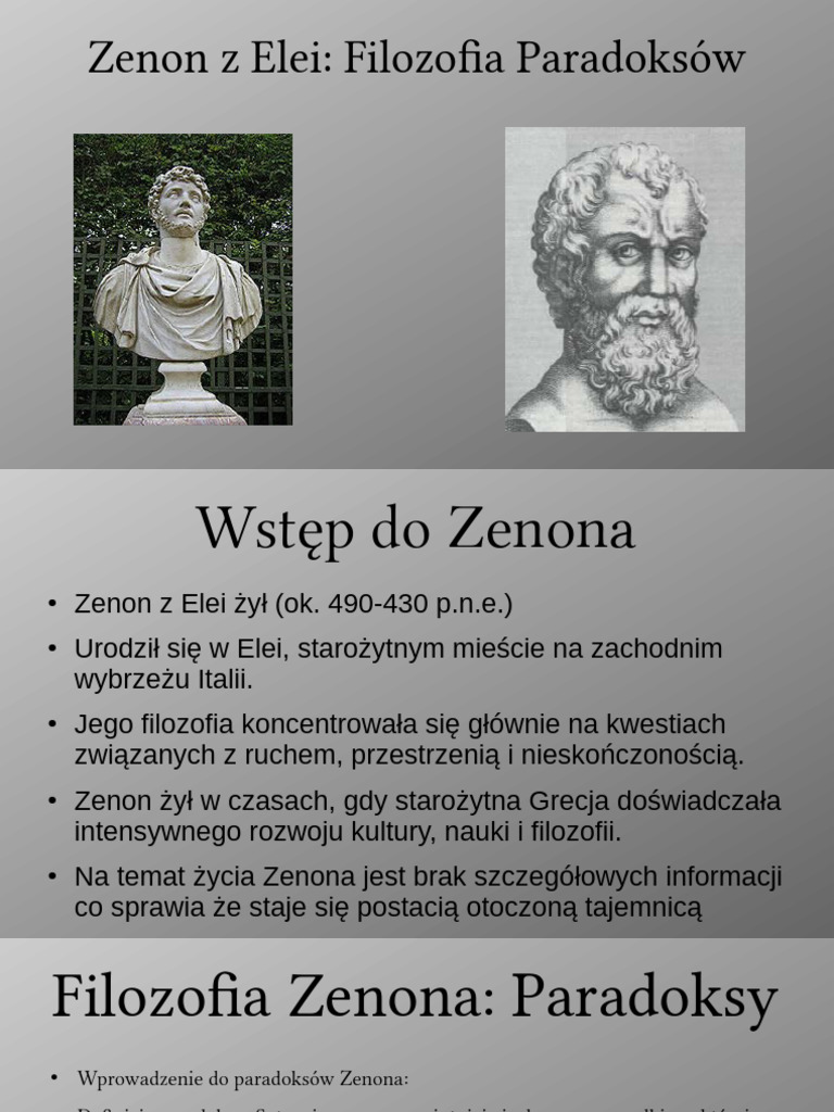 Prezentacja Zenon Z Elei | PDF