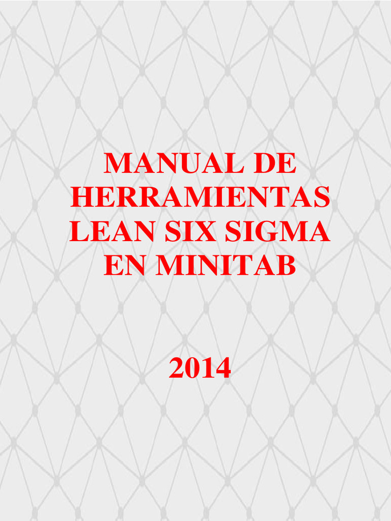 Manual de Uso Del Minitab - 2014 | PDF | Six Sigma | Archivo de computadora