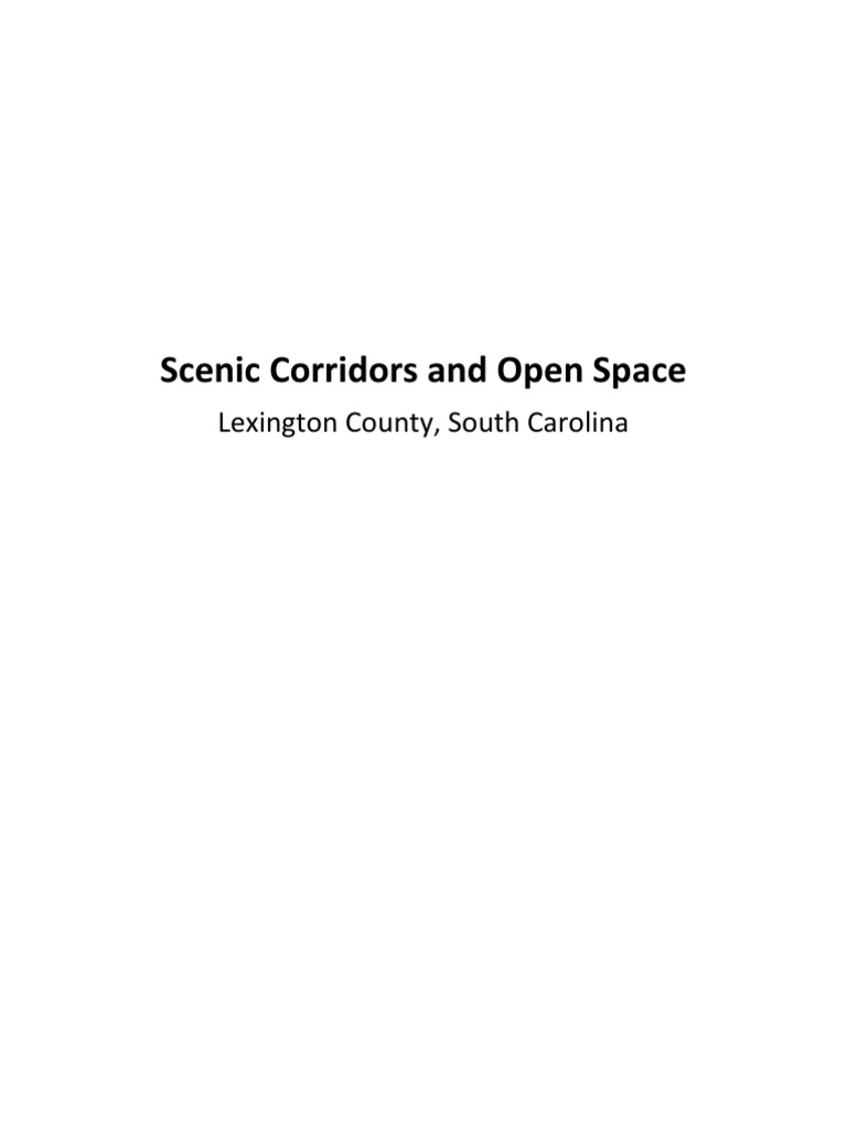 Scenic Corridors and Open Space - Lexington County SC | PDF | Zoning ...