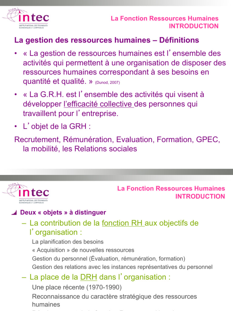 Fonctions RH Et GP | PDF | Gestion des ressources humaines | Compétence ...