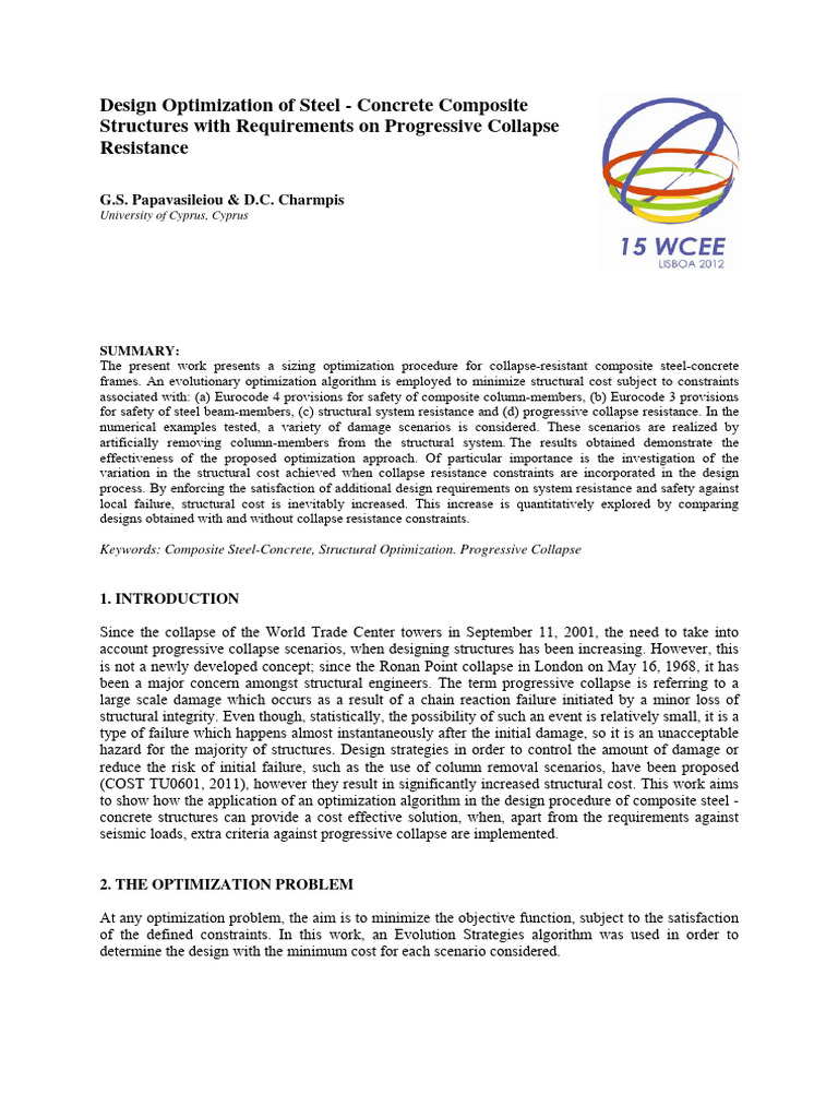 14 Design Optimization of Steel - Concrete Composite Structure With Req ...