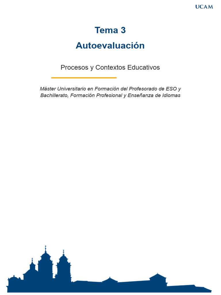Autoevaluación Tema 3 | PDF